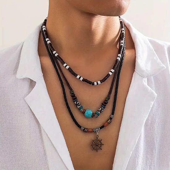 Helin life Klassieke ketting heren - Kettingen set- Schakelketting ...