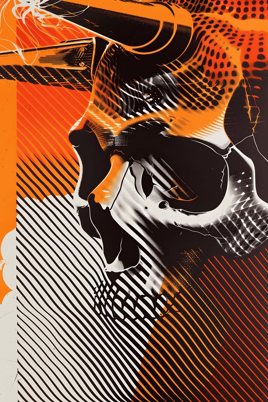 Schedel Poster | Kunst Poster | Horror Poster | Artistieke Poster ...