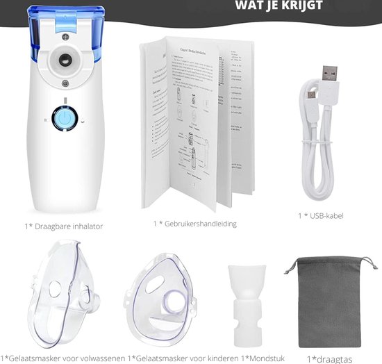 Aerosoltoestel - Ultrasone Vernevelaar Inhalator – Nebulizer ...