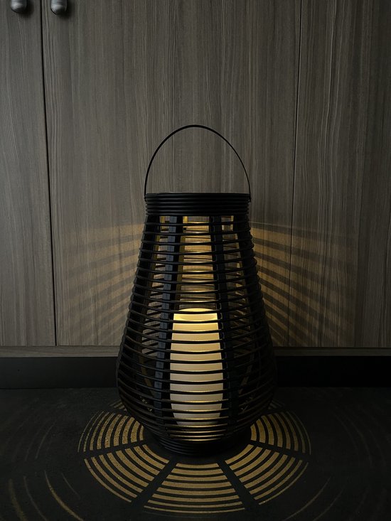 Solar Tuinverlichting - Quokware Staande Ovale - Solar - Rotan Tuinlamp ...