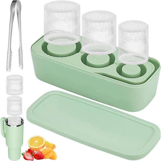 Siliconen ijsblokjesvorm voor 300-40 oz Stanley Cups - inclusief deksel ...