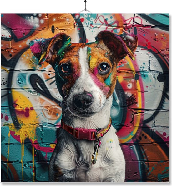 Tegel Met Opdruk | Geschenk | Dier | Graffiti | Jack Russel | bol