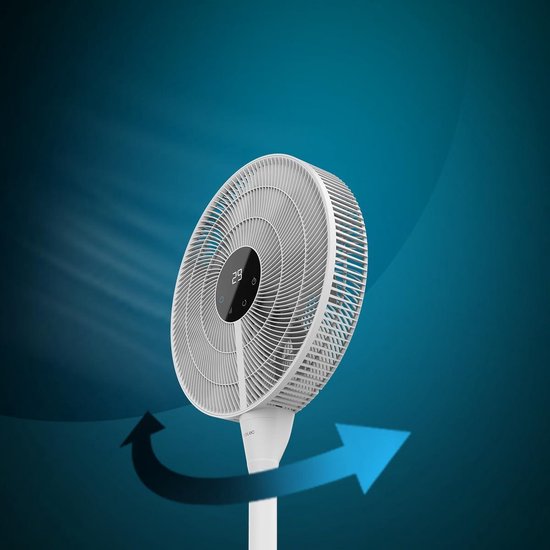 Staande ventilator met afstandsbediening - Timer 12u - EnergySilence ...