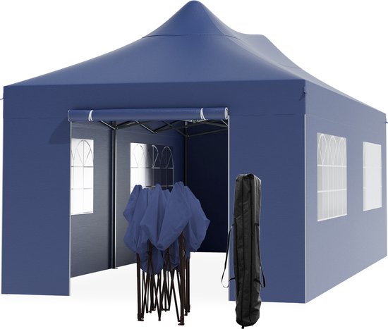 LifeGoods Partytent - Paviljoen - 3x6 m - Zijwanden - Easy Up ...