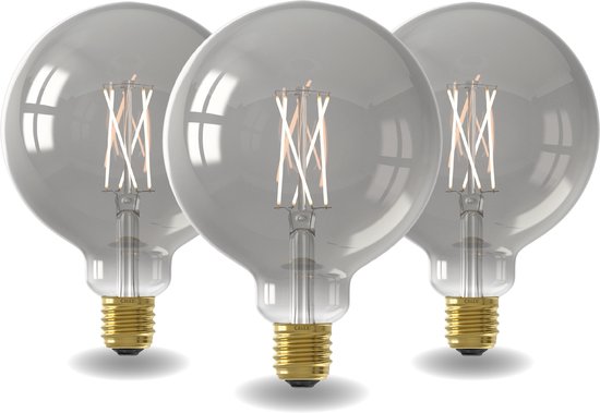Calex Smart LED Lamp - Set van 3 stuks - Wifi Filament Verlichting - Globe 12.5cm -... | bol
