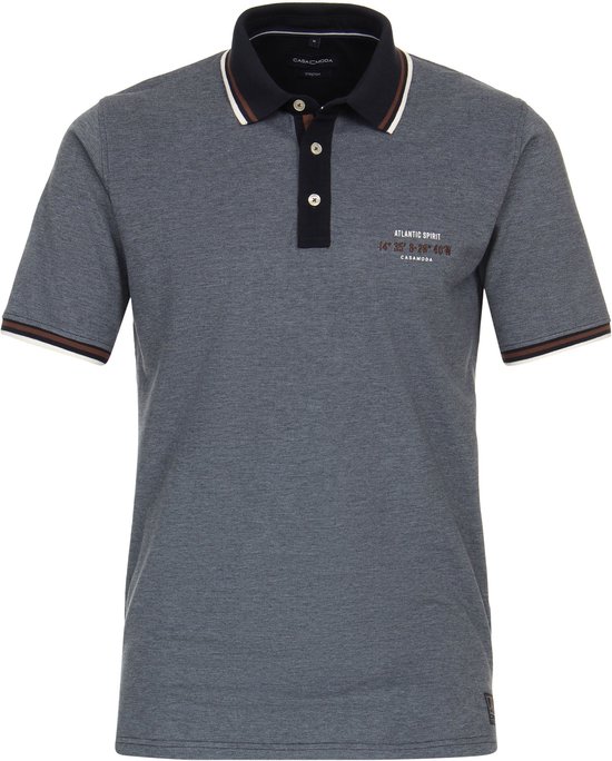 Casa Moda - Poloshirt Logo Navy - Regular-fit - Heren Poloshirt Maat ...