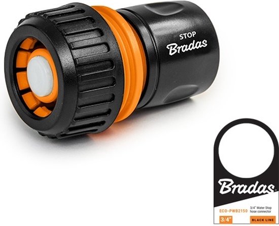 Slangkoppeling met stop - 2 stuks - ECO Edition - 3/4 inch (Ø19mm) | bol