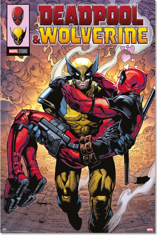 Deadpool and Wolverine poster - Marvel - comic - film - Superhelden ...