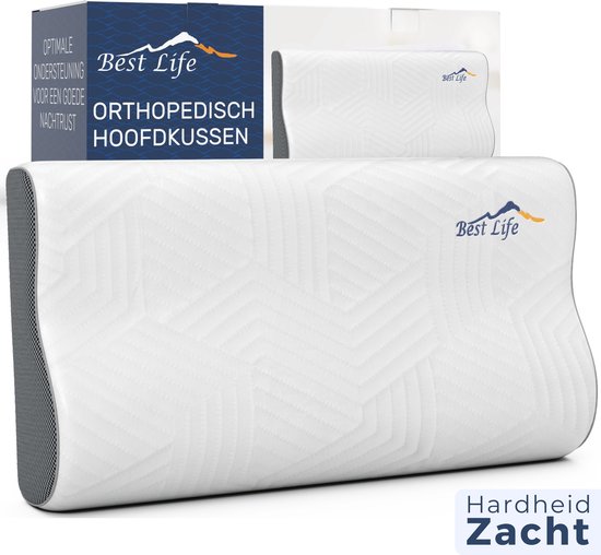 Best Life Hoofdkussen Nekklachten - Ergonomisch Kussen - Traagschuim Hoofdkussen -... | bol