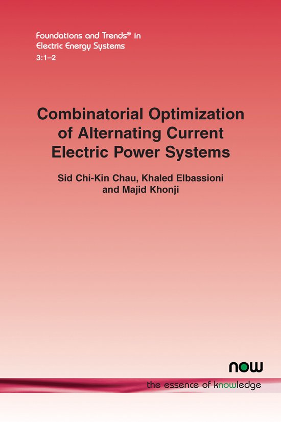 Foundations And Trends® In Electric Energy Systems Combinatorial