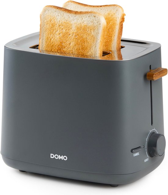 DOMO DO965T Broodrooster 'Wood You' - voor 2 toasts | bol