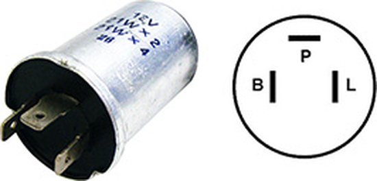 Mechanisch/thermisch knipperlicht relais 12V 3 polig | bol