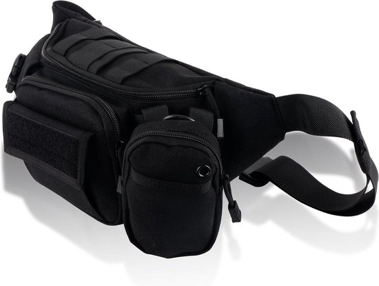 Tactical Waist Pack Large 9 Pockets Adjustable Belt Sports Molle Bum ...