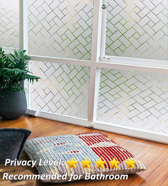 Frosted Stain Glass Window Film - Privacy Raamstickers - Zelfklevend ...