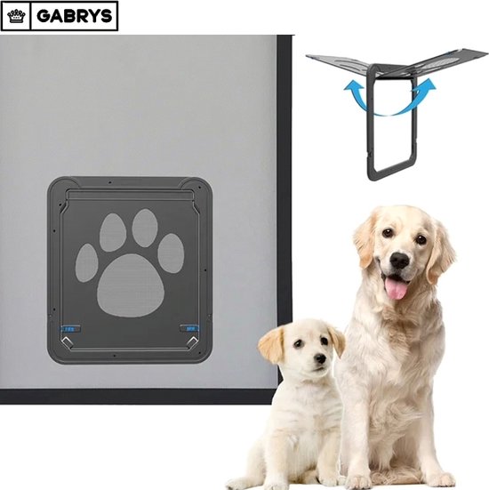Gabrys® Dierenluik Hordeur (42 x 37cm) - Dierenluik Vliegenraam ...
