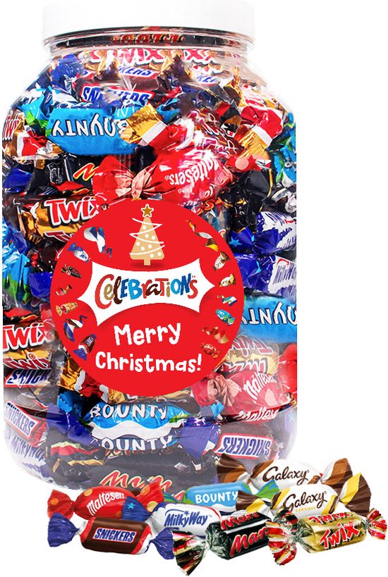 Mars Celebrations chocolade voor Kerst "Merry Christmas!" - Twix ...