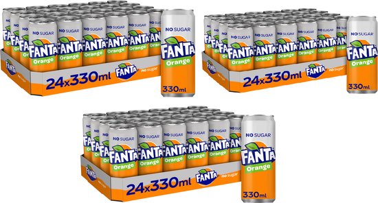 Fanta zero Triple pack 3x 24x330ml | bol