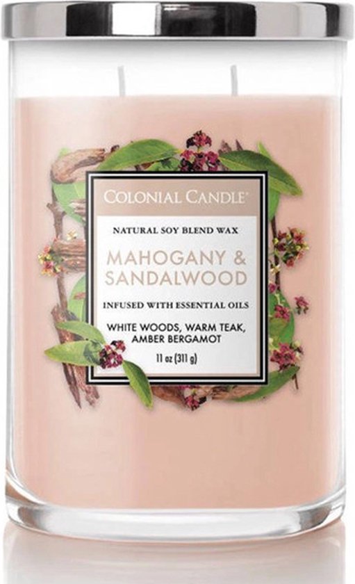 Coloninal Candle - Mahogany Sandalwood | bol