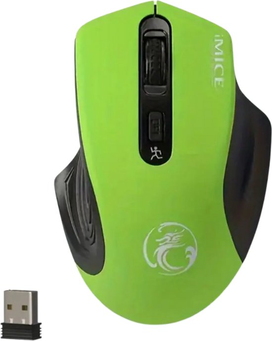 IMICE® - Draadloze Muis - Laptop en Computer - USB - Extra Stil - 2.4 ...