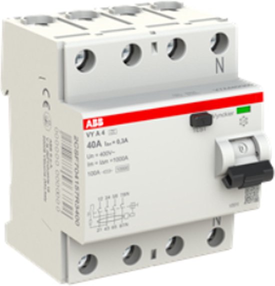 Differentieel 4 polig 40A 300MA (VYA440/300) | bol