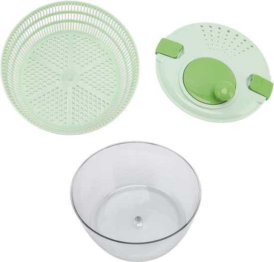 Salad Spinner Grote 4L Groentedroger - PP Handmatige Groente Was ...