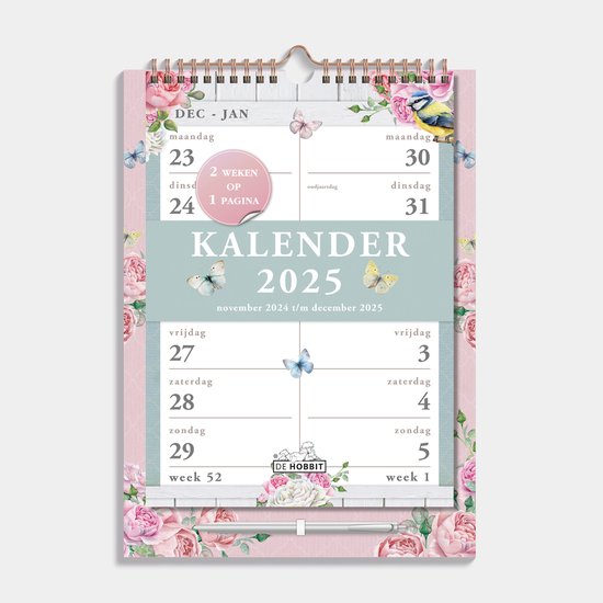 Hobbit - 2 weeks kalender 2025 - kalender met 2 weken overzicht - op ...