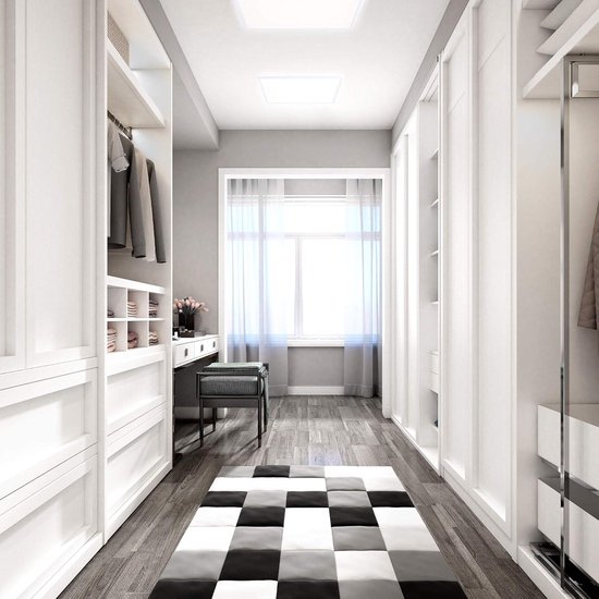 Vierkante LED plafondlamp - Ultra plat ontwerp - Indirecte verlichting ...