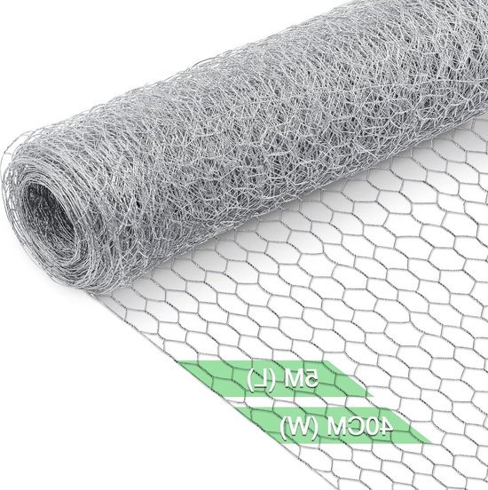 Rouleau de grillage à poules 40 cm 5 mètres - grillage galvanisé à ...