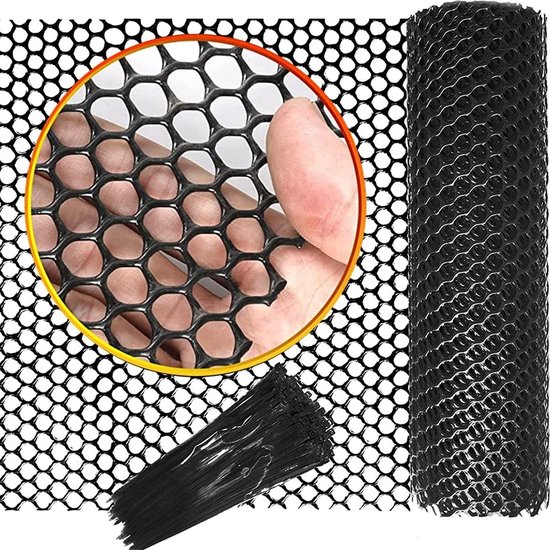 Kippengaas hekwerk - 04 m x 3 m - kunststof gaas rol - tuin gaas ...