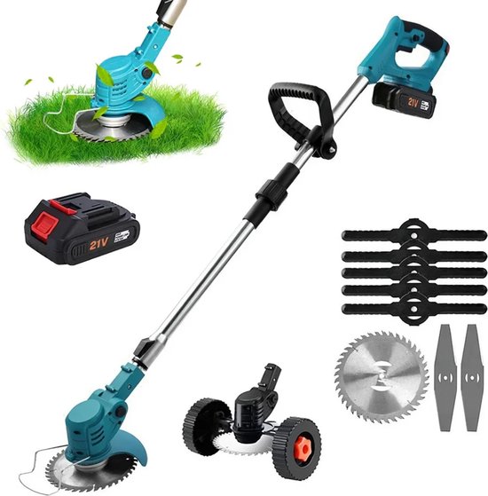 Bosmaaier met accu - Grasmachine voor kleine en middelgrote tuin - 380W ...