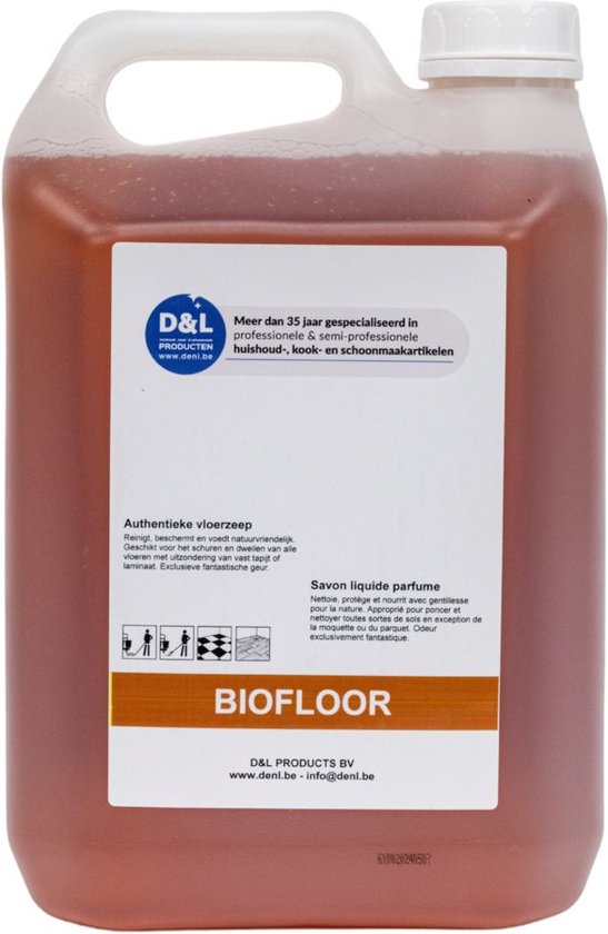 Biofloor Vloerreiniger - Authentieke Vloerzeep - 5L | bol