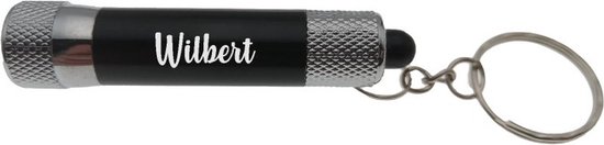 Zaklamp | Sleutelhanger | Met Naam | Zwart | Wilbert | bol
