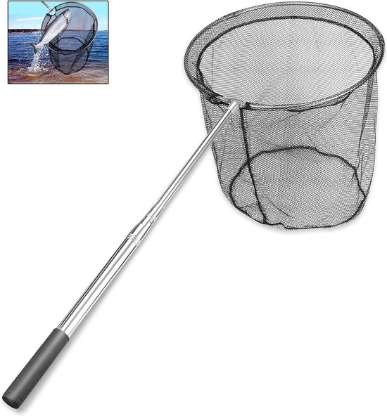 Opvouwbaar telescopisch visnet - vissen aluminiumlegering - lang visnet ...