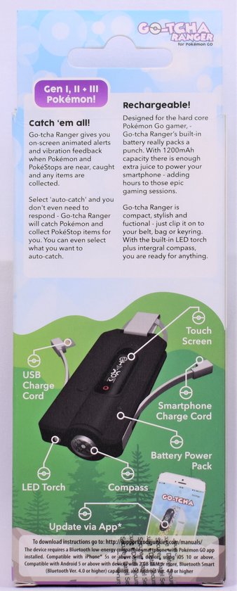 Pokemon: Pokemon Go Go-tcha Ranger - Limited Edition - Blue (Mobile) | bol