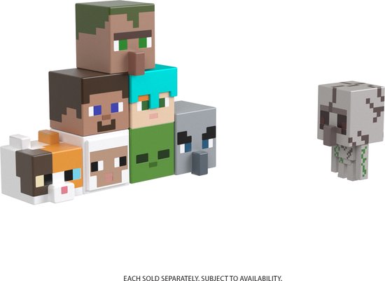 Minecraft Mob Head Minis - Zombie in Gold Armor | bol
