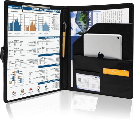 A4 Map Leder Magnetisch Conferentie Portfolio Documenten Opslag ...