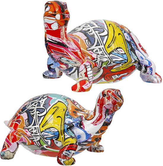 Gilde Handwerk - Beeld - Sculptuur - Schildpadden - Set/2 - Polyresin ...