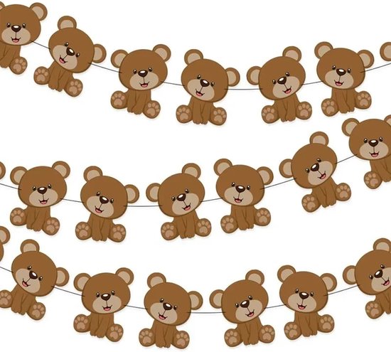 Dubbele slinger We can Bearly Wait en Bruine Beertjes - slinger - beer ...