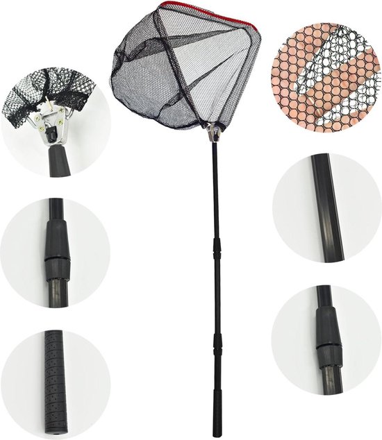 Folding Fish Net with Telescopic Handle – Ideal for Kayak Fishing ...