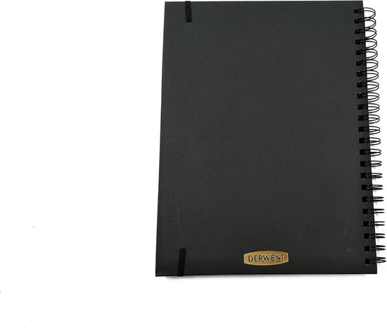 Schetsboek met zwarte pagina's, A4-formaat, schetsboek om te tekenen en ...