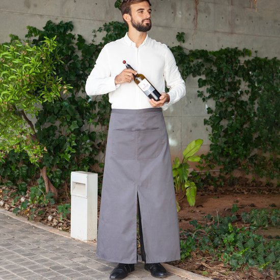 Franse sloof met split en zak - Khaki - 100 x 100 cm - Link Kitchen ...