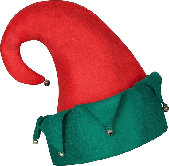 WELLY INTERNATIONAL Elfen Muts met Belletjes - Voor Volwassenen | bol