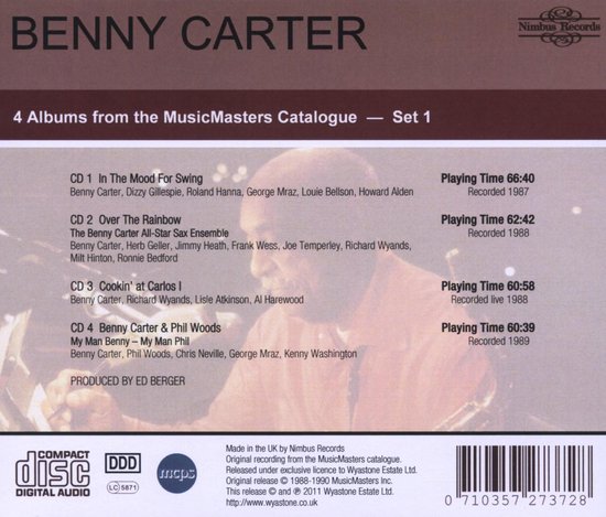 Carter: 4 Albums From The Musicmasters Catalogue 1, Benny & Other ...