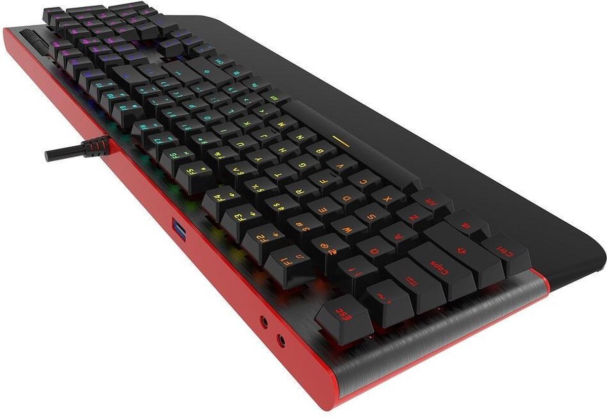 Rampage Hydra R6 Plus RGB mechanisch toetsenbord - blauwe switches ...