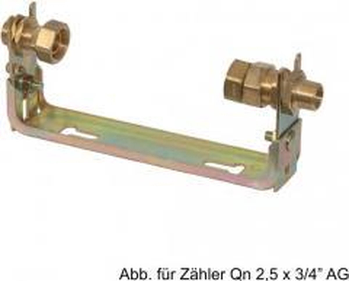 Watermeterbeugel verstelbaar 3/4" (1" aansluitmaat) - 190 mm inbouwmaat ...