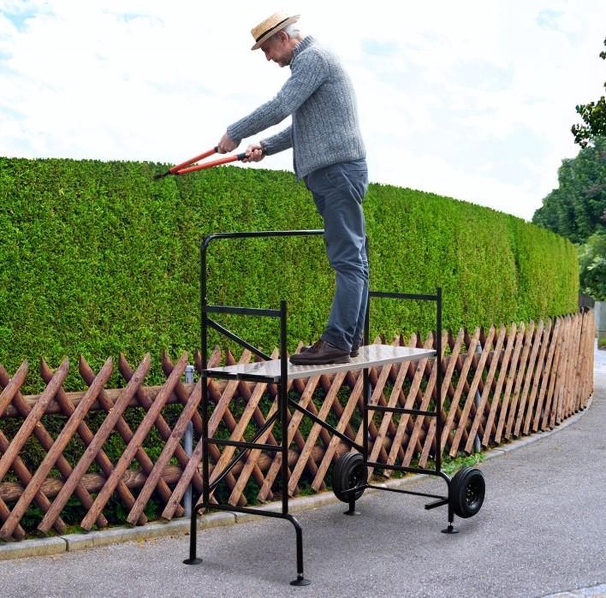 Stelling op wielen - 140 x 77 x 130 cm | bol.com