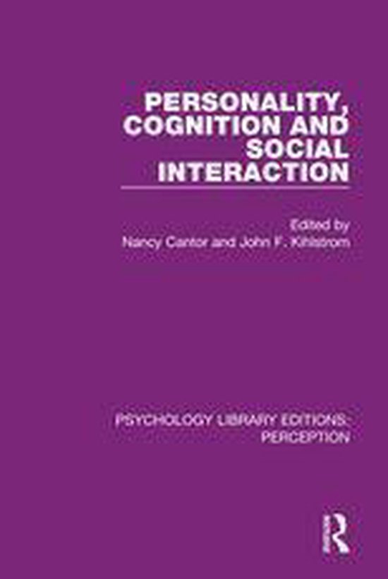 Psychology Library Editions: Perception 5 - Personality, Cognition and ...