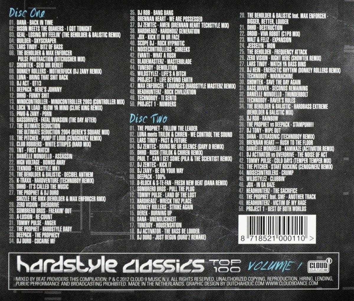 Various Artists - Hardstyle Classics Top 100, Hardstyle top 100 ...
