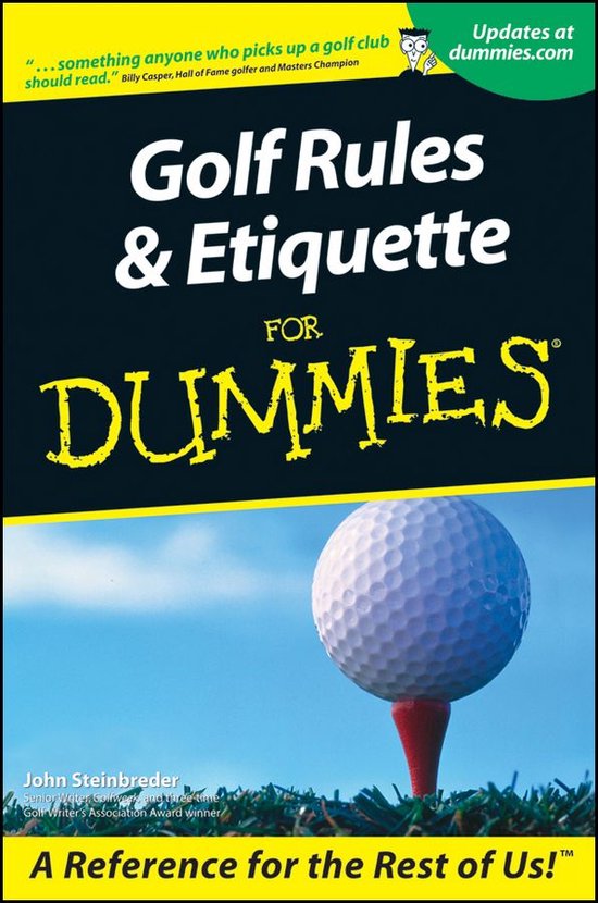 Golf Rules and Etiquette For Dummies (ebook), John Steinbreder ...