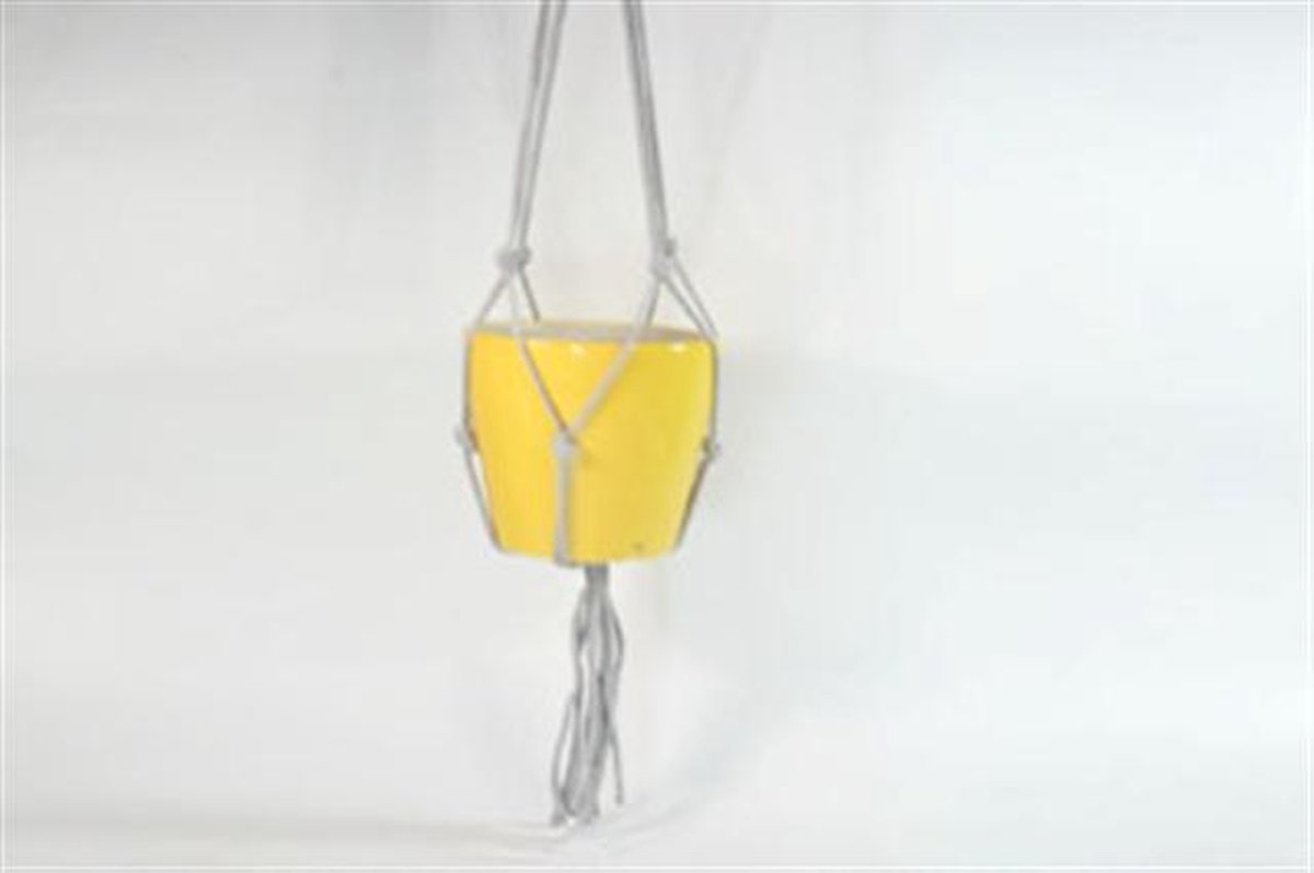 Fairtrade Hangende Bloempot Geel Touw | bol.com